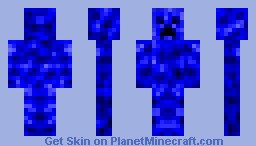 blue creeper Minecraft Skin