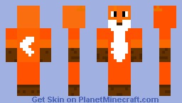 Fox (3D ears) Minecraft Skin