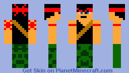 John Rambo Minecraft Skin