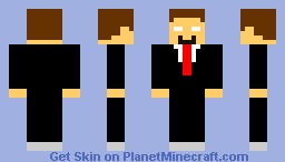 Steve in a suit Minecraft Skin