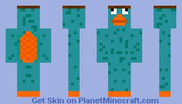 Perry the platypus with hat Minecraft Skin