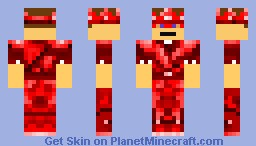 Ruby Armour Man Minecraft Skin