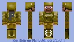 Soldier with a gun Minecraft Skin