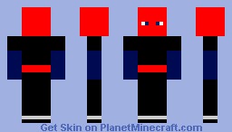 a red hidden Minecraft Skin
