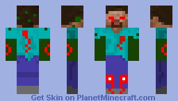 infected steve Minecraft Skin