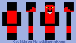 black and red Minecraft Skin