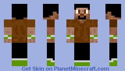 Steve | Brown Eyes | Green & Brown Minecraft Skin