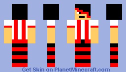 goth RED Minecraft Skin