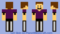 the funny man Minecraft Skin