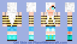 White Dragon-Human Form Minecraft Skin