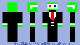 Lime Green 3D Guy Minecraft Skin