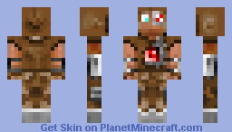 Damaged cyborg Minecraft Skin
