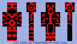 red tron creeper Minecraft Skin