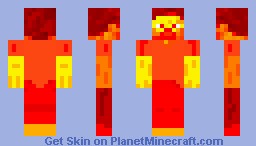 sun man Minecraft Skin