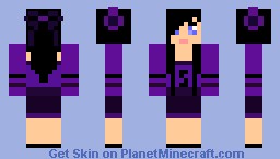Emo Purple Girl Minecraft Skin