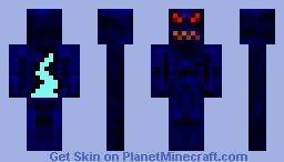 blue demon Minecraft Skin