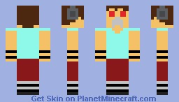 creeper with head phones Minecraft Skin