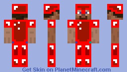 Steve in Nether armour Minecraft Skin
