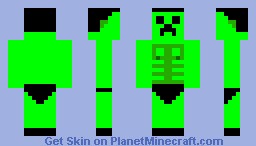 creeper in boxers Minecraft Skin