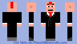 Punk in black suit Minecraft Skin