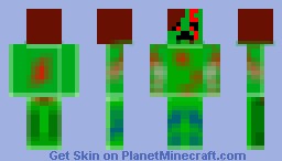 Bloody Creeper Minecraft Skin