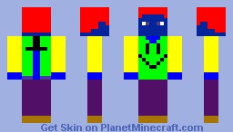 rainbow guy Minecraft Skin
