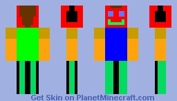 Colourful headphone guy Minecraft Skin
