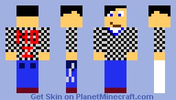 Checkered Teen Minecraft Skin