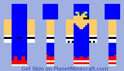 Sonic The Hedgehog Minecraft Skin