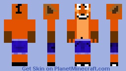 crash bandicoot Minecraft Skin