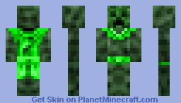 Super creeper with speedo Minecraft Skin
