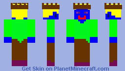 Multi Colored Steve Minecraft Skin