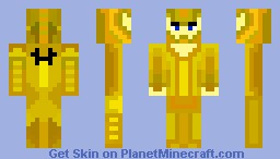 Golden warrior (Sword on the back) Minecraft Skin