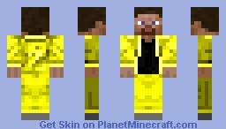 Cool Steve Gold Clothes Minecraft Skin