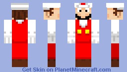 Mario fire Minecraft Skin
