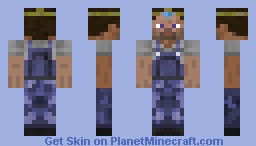 Coal Miner Steve Minecraft Skin