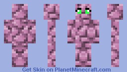 Cobblestone Girl (Pink) Minecraft Skin