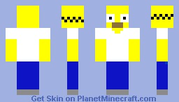 Homer Simpson Minecraft Skin