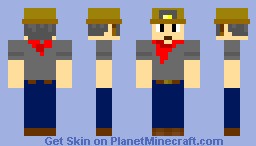The lonley miner Minecraft Skin