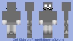 Creeper Black And White Minecraft Skin