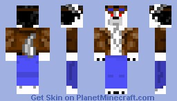 Furry Skin - Wolf (Bomber jacket) Minecraft Skin