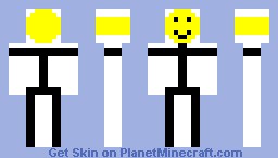 stick man Minecraft Skin
