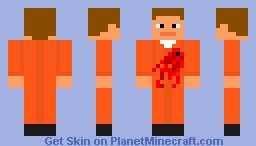 Escaped Prison Inmate(stabbed) Minecraft Skin