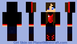 heart girl Minecraft Skin
