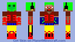 Steve Went Crazy Minecraft Skin