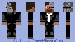 Half steve Half Machine Minecraft Skin