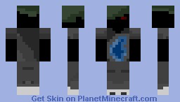 Undead Blue Flames Minecraft Skin