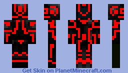 Red Electric Minecraft Skin