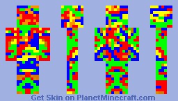 Crazy Colours Minecraft Skin