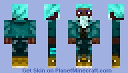 aqua demon Minecraft Skin